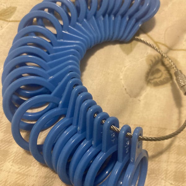 Ring Sizing Gauge, Ring Sizer, Finger Sizer, Ring Sizing Tool, Plastic ...