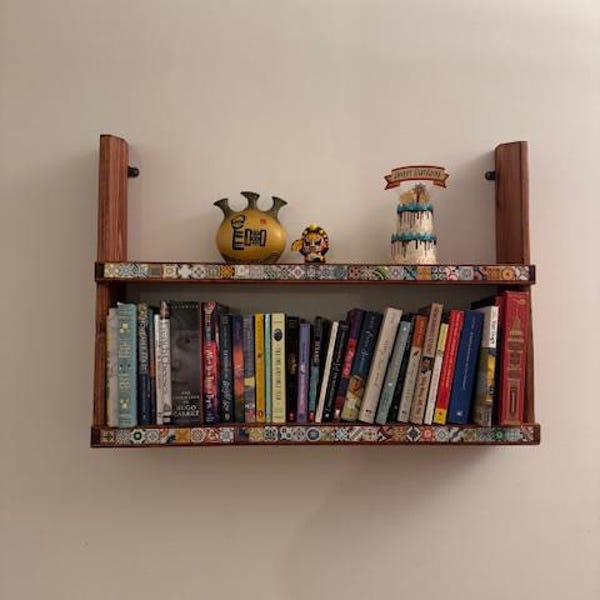 Custom XL Wall-mounted Book Shelf - You Choose Size and Colour - Etsy