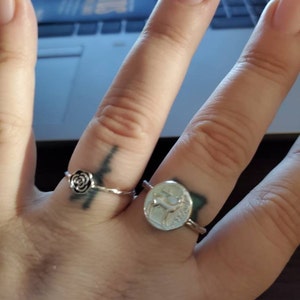 Historical Greek Deer Intaglio Glass Ring 925 Sterling | Etsy