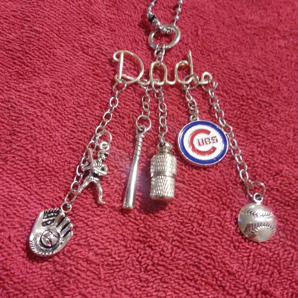 Chicago Cubs Name Keychain, Chicago Cubs Keychain, Cubs Keychain ...