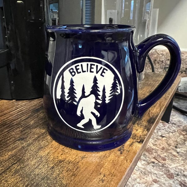 Etched Octopus Tentacle Ceramic Mug, Personalized Mug, Etched Coffee ...