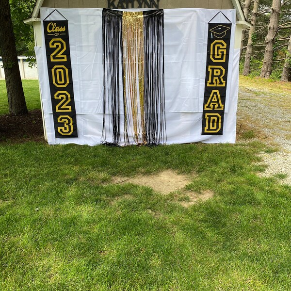 Graduation Backdrop Signage With Name, Grad 2025 Sign, Senior 2025 ...