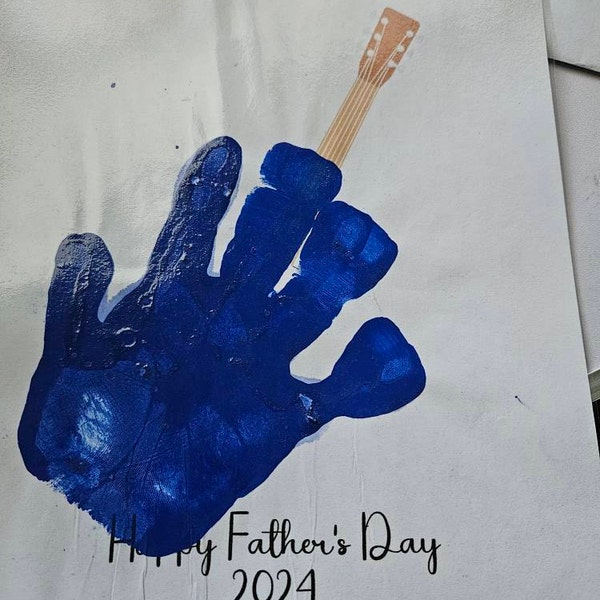 Father's Day Printable, Construction Handprint Art, Fathers Day Gift ...