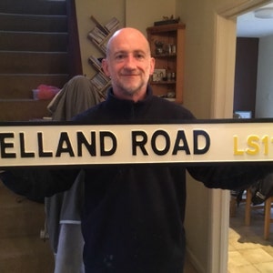 Elland Road Faux Cast Iron Old Fashioned Leeds Street Sign - Etsy