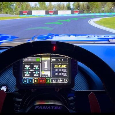 Sim Racing Dashboard Touchscreen Display Leds RPM Simhub, PSR GT 5.0 ...