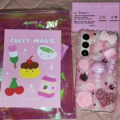 White Heart & Bow Beaded Phone Charm Trendy 90s/y2k Phone Strap Cute Phone Accessories Girly ...