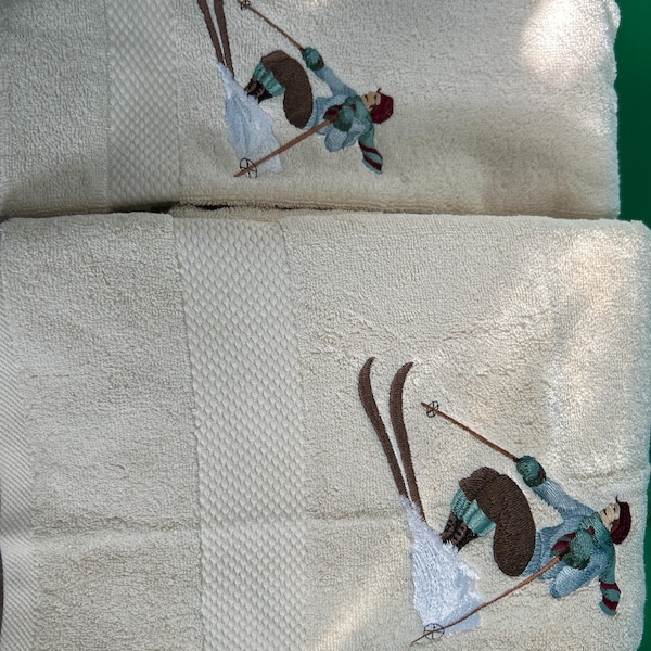 Fly Fishing Towel - Embroidered Towel - Fly Fishing Rod - Fishing Towel ...