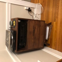 Lowboy Record Player Console / Customizable Vinyl Cabinet / - Etsy ...