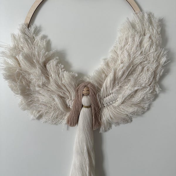 Angel Macrame, Angel Home Decor, Guardian Angel, Angel Ornament, Angel ...