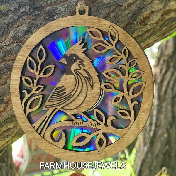 Sunflower Suncatcher Repurposing Dvds Laser Cut File SVG, PDF, EPS ...