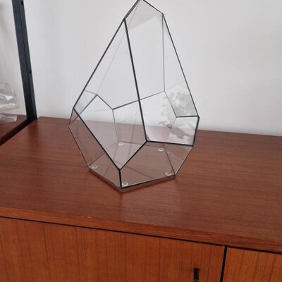 Glass Display Case 41 Cm Black Card Jewelry Photo Box Wedding Bouquet ...