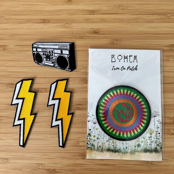 Pink Music Note Piano Keyboard Patch Iron Sew on Clothes Bag ...