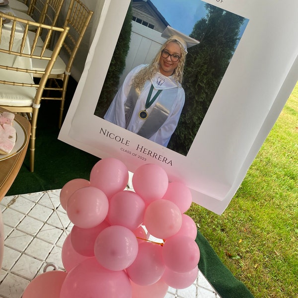 Graduation Party Welcome Sign Template, Photo Graduation Welcome Poster ...