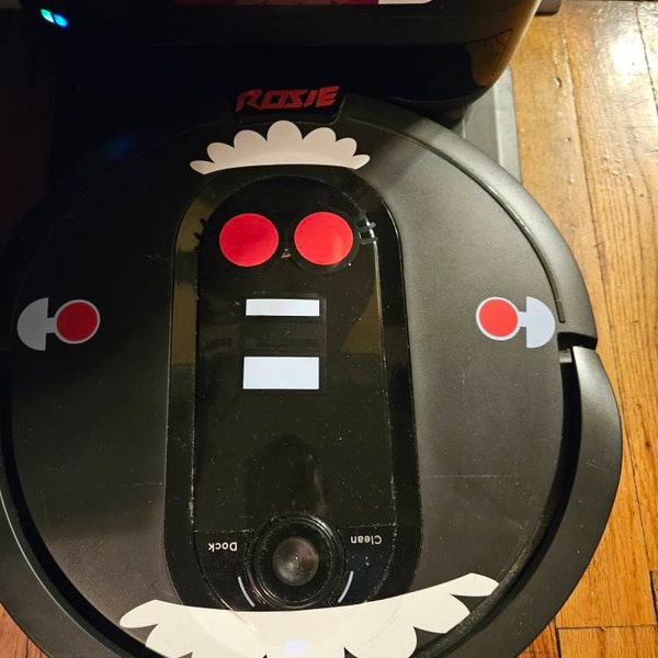 Original Deluxe Rosie the Robot Face Decals for Your Robotic Floor ...