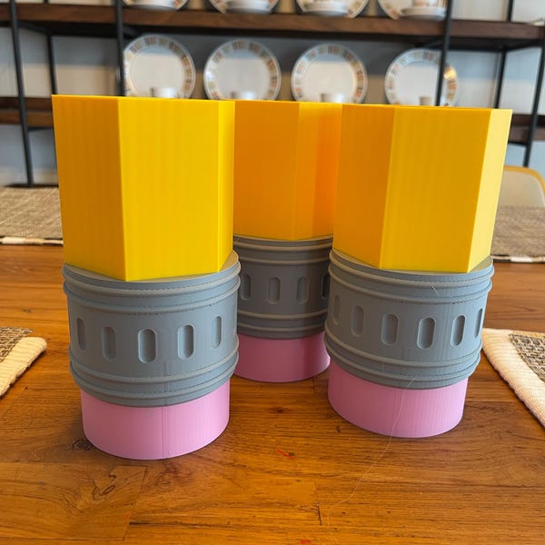 Pencil Holder STL for 3D Printing - Great for Teachers Gifts - Etsy