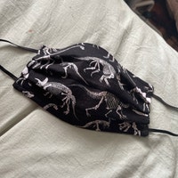 Face Mask in Dark Quirky Fabrics | 3 Layers | Reversible | Ready to ...