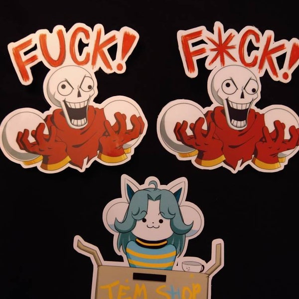 Horrortale Sans Papyrus Undertale AU Vinyl Peeker Sticker - Etsy