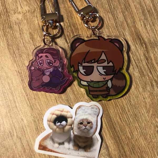 Baldur’s Gate 3 BG3 Acrylic Keychain Minthara Astarion Wyll Lae’zel ...