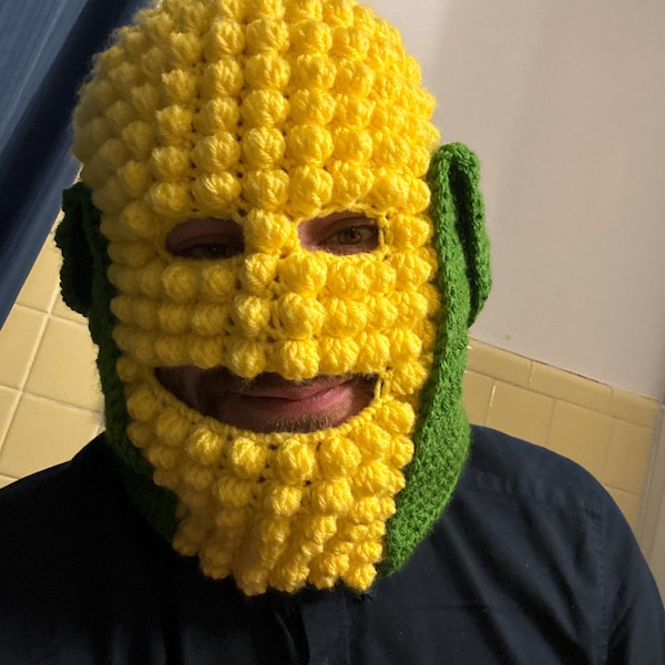 Crochet Corn Balaclava PDF DIGITAL DOWNLOAD Pattern - Etsy