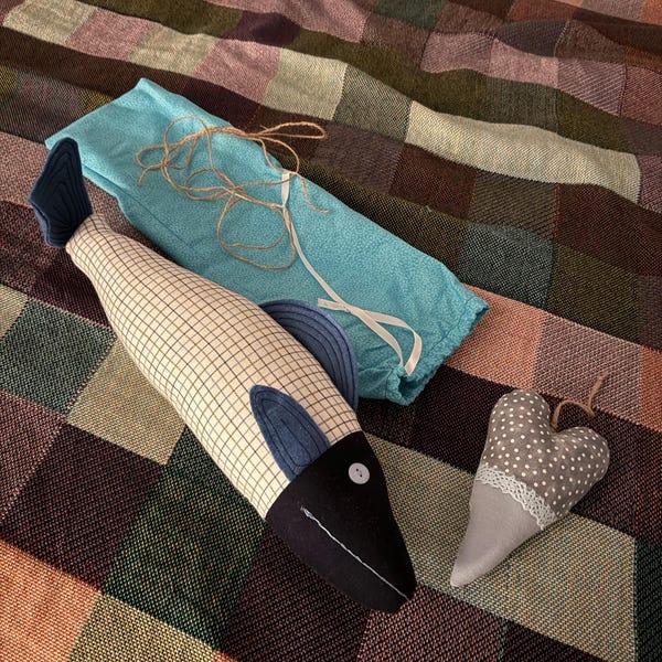 Big Fish Pillow , Seaside Home Decor , Gift for Fisherman , Seaside ...