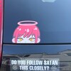Derpy Fire Holographic Anime Game Chibi Car Laptop Vinyl Decal Sticker ...