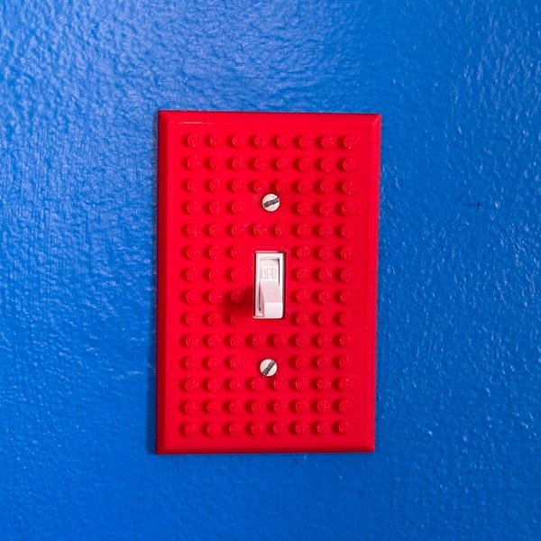 Lightswitch Cover (single), COMPATIBLE With Lego - Multiple Colors ...