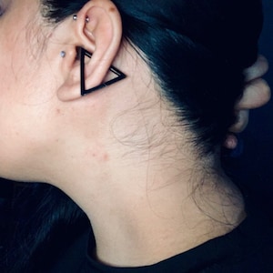 Conch Earring Triangle Gauge Earring Ear Cartilage Piercing ...