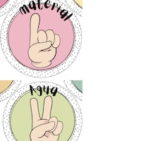 BOHO RAINBOW Hand Signals Posters Editable Neutral Rainbow Classroom ...