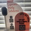 Four QR Code Coffee Cup Sign With Handmade a Hardwood Base and Your ...