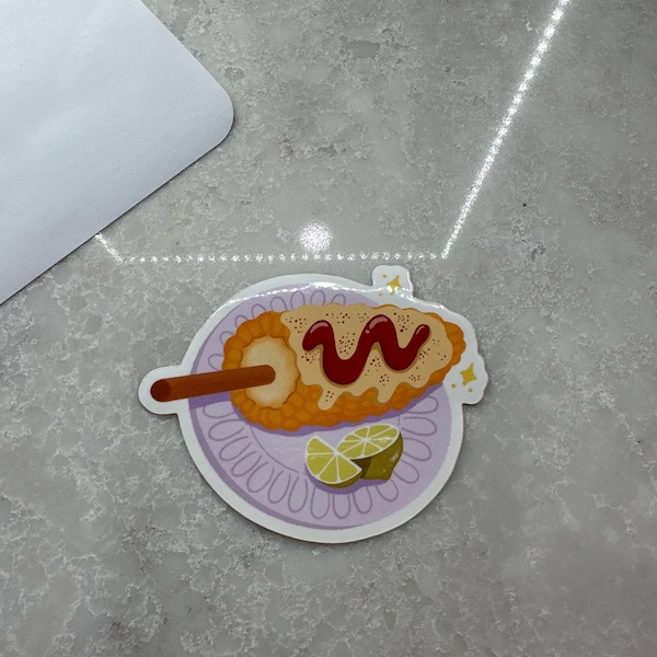 Elote Sticker - Mexican Food Art, Mexican Snacks, Corn, Stationery ...