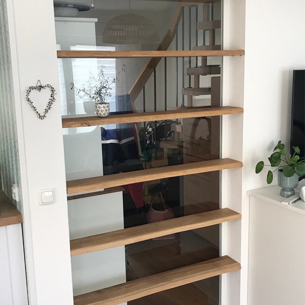 Wall Board Windowsill Cover Plate Oak Tree Edge Solid Brushed and Oiled ...