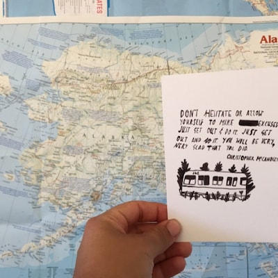 A6 Into the Wild Postcard - Etsy