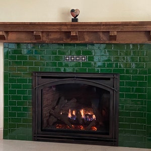 Fireplace Mantel Handmade Snake River Model With Dark Walnut - Etsy