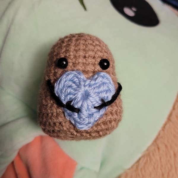 Emotional Support Eggplant, Potato, Carrot Amigurumi Printable Crochet ...