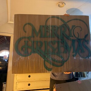 Merry Christmas Sign Merry Christmas Cutout Sign Merry Christmas Word ...