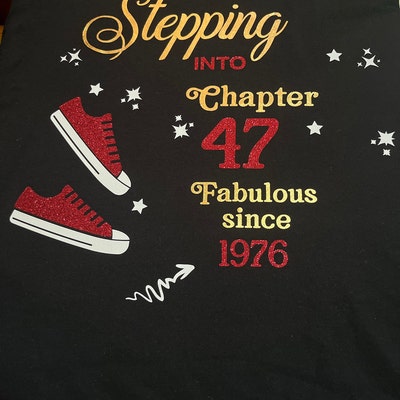 Stepping Into Chapter 47 Fabulous Since 1978 Svg, 47th Birthday Svg ...