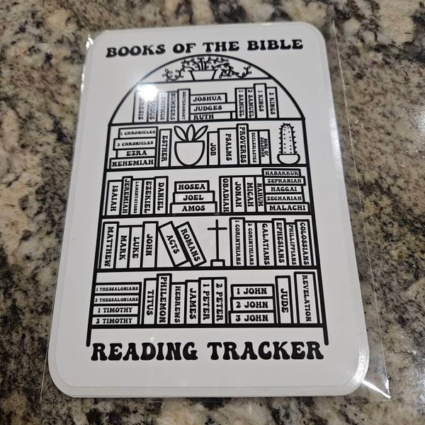 Bible Reading Tracker Sticker- for Bible Journaling and Note Taking ...