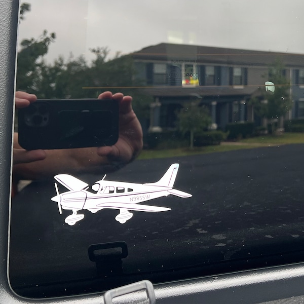 Glider Silhouette Vinyl Decal One Color ANY COLOR! Window Sticker - Etsy