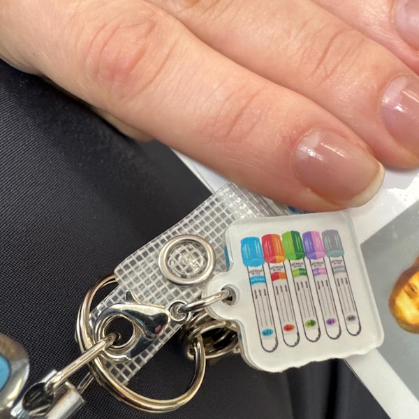 Order of Draw Lab Tubes, Badge Charm, Phlebotomy, Venipuncture, Nursing ...