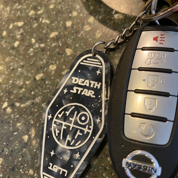 Death Star Acrylic Keychain | Star Wars | Hotel Motel Skywalker Han ...