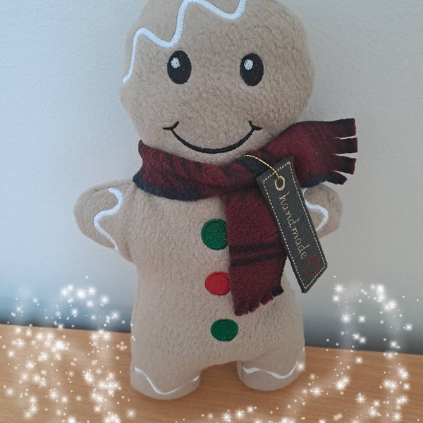 ITH Gingerbread Man Stuffie Design. in the Hoop Plushie. ITH Winter ...