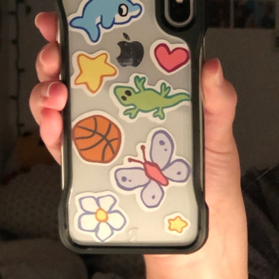 Wobbly Y2K Stickers Retro Kawaii Rainbow Psychedelic Hippie Heart ...