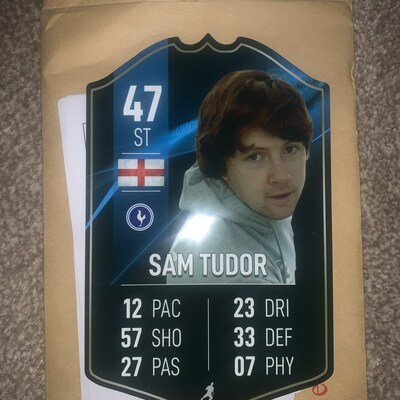 Personalised Football Cup Player Stats Card Sign With Choice - Etsy UK