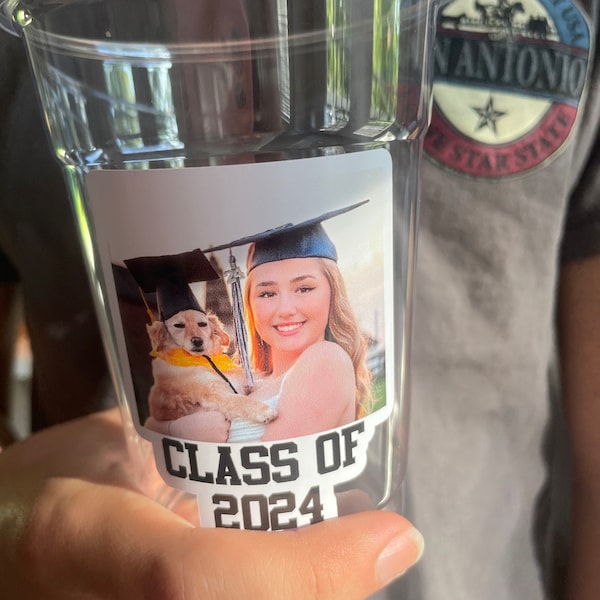 Custom Graduation Cups Custom Plastic Cups Personalized Photo ...