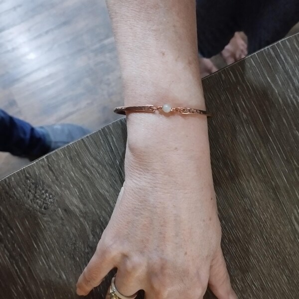 Large Scarf Ring, Hammered Copper Scarf Slide Buckle. Hand Forged Copper, Linen Scarf Retainer 8 ...