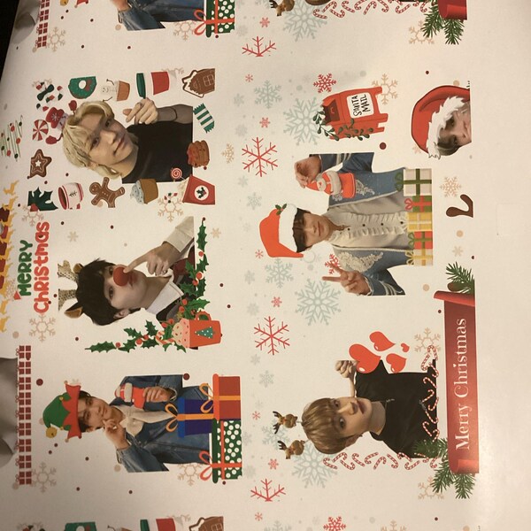 Kpop Wrapping Paper, Enhypen OT7 Birthday Wrapping Paper, Kpop Gift ...