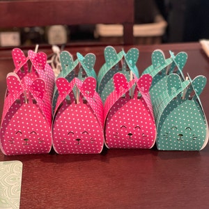 Easter Bunny Box Template SVG Gift Box SVG Party Favor Box - Etsy