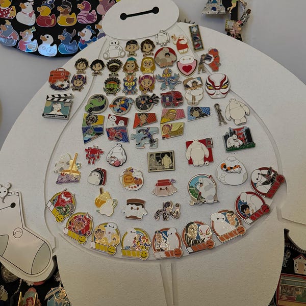 Baymax Cork Board With Engraved Detailing. Baymax Pin Display. Disney ...
