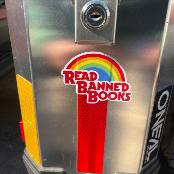 Read Banned Books Sticker - Etsy