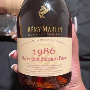 Birthday Custom Label, 1738 Cognac Custom Label, Personalized Cognac ...